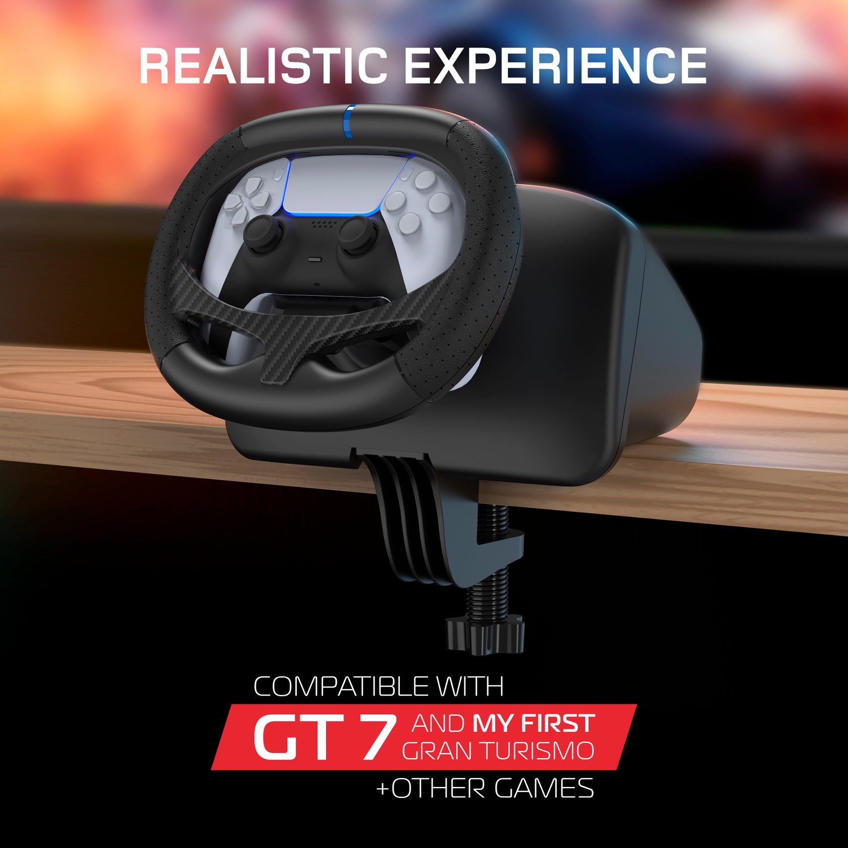 FR5 Racing Wheel Dock for DualSense Controllers - Gyro Racing - PS5, P ...