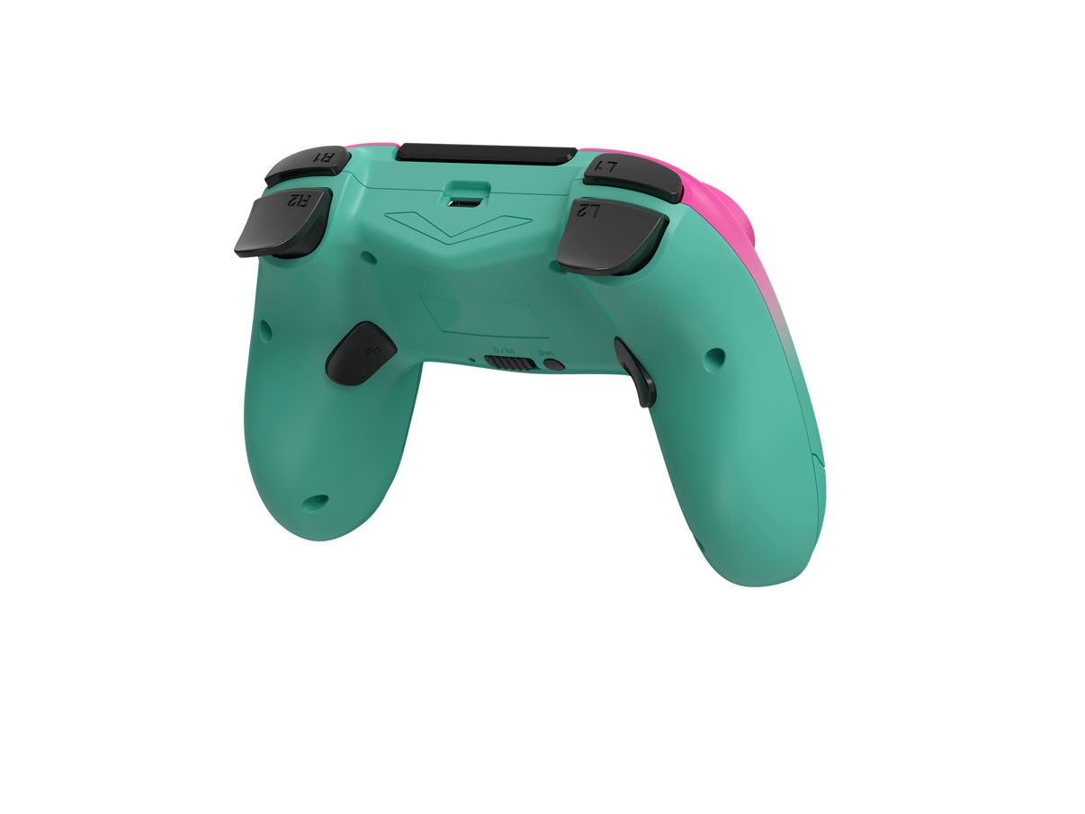 Gioteck VX4+ Wireless Controller For PS4 PC Pink and Teal