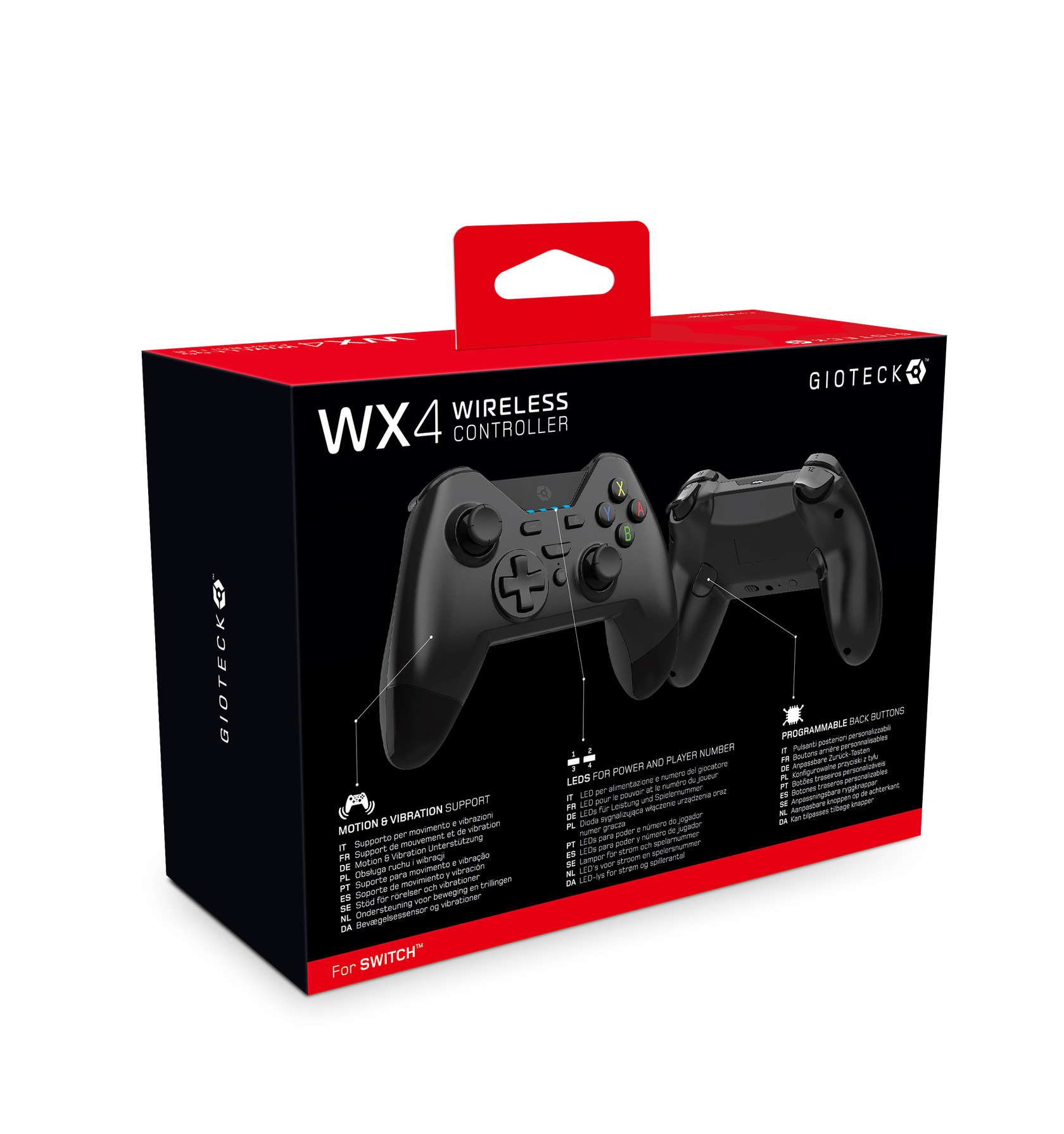 Gioteck WX4 Wireless Controller Switch PC Black
