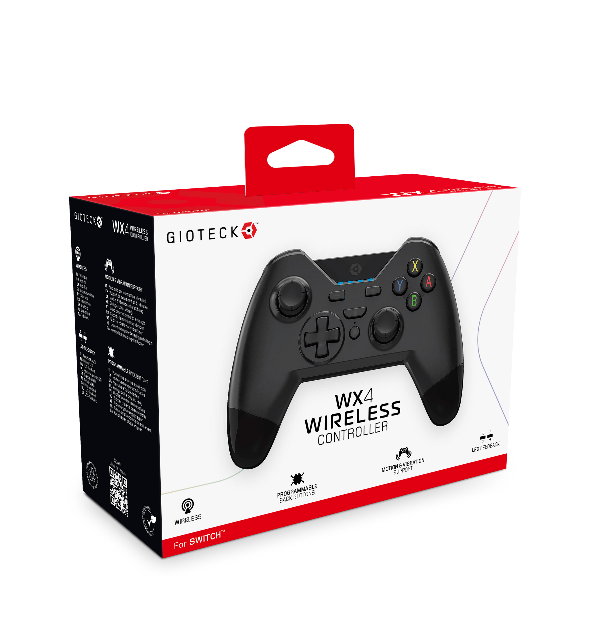 Gioteck WX4 Wireless Controller Switch PC Black